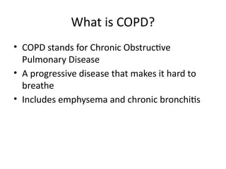 COPD_Presentation by doctor Fatima zubair | PPT
