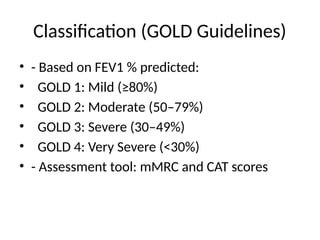 COPD_Presentation ppt A clinical overview | PPTX