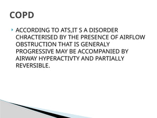 copd Presentation.pptx physiotherapy intervention | PPTX