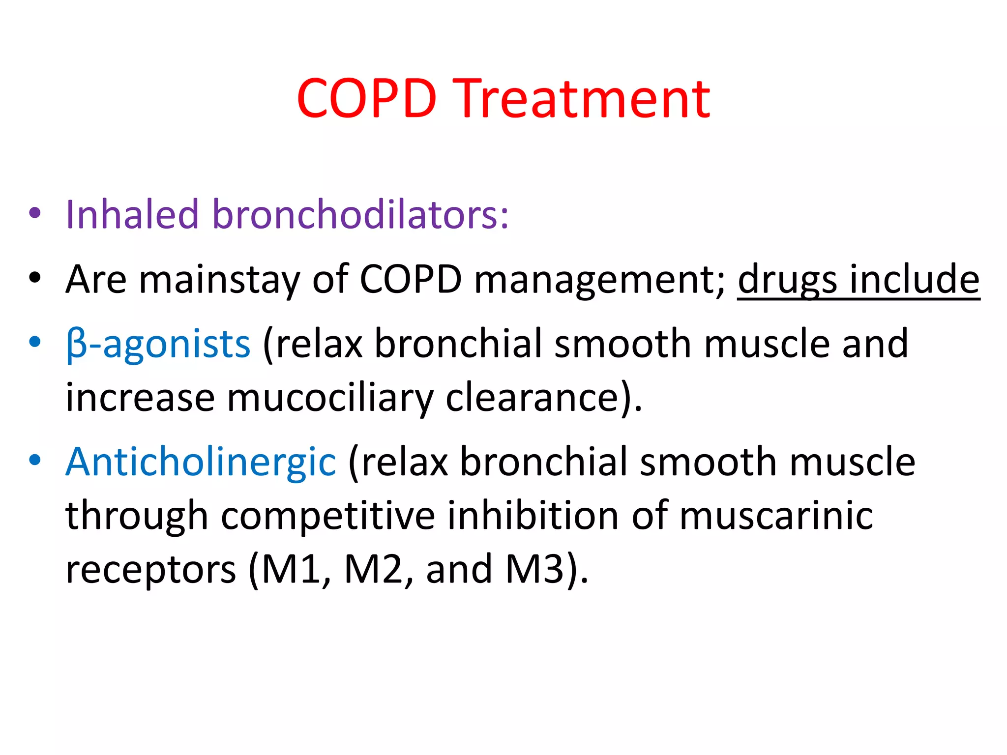 Treatment of chronic obstructive pulmonary disease (COPD) | PPTX