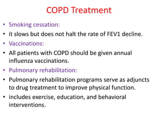 Treatment of chronic obstructive pulmonary disease (COPD) | PPTX