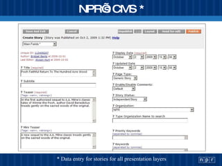 NPR : Examples of COPE | PPT