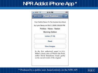 NPR : Examples of COPE | PPT