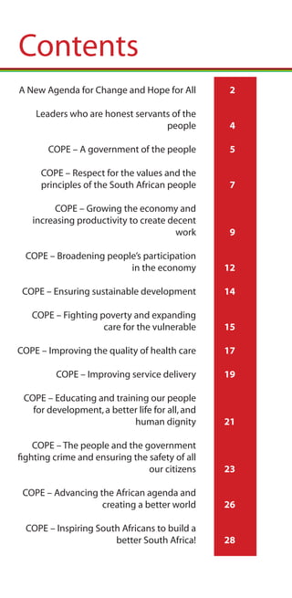 Cope Manifesto | PDF