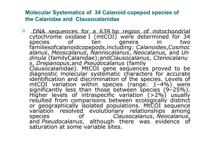Copepod | PPT | Geography | Science