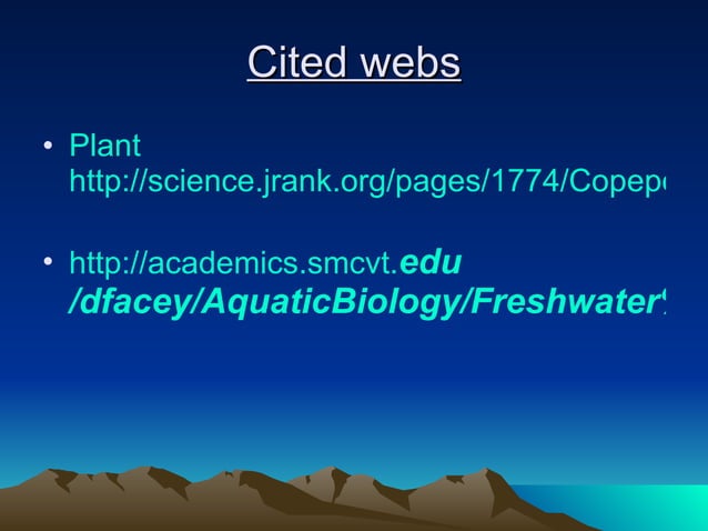 Copepod life cycle | PPT | Fish and Aquariums | Pets