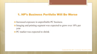 case study analysis hp and compaq | PDF