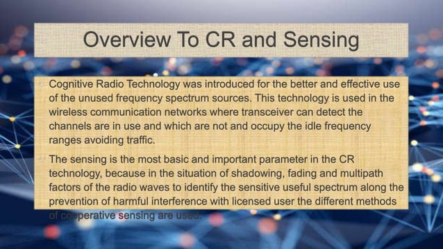 Cooperative Spectrum Sensing in Cognitive Radio | PPT