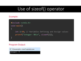 Types of Operators in C programming .pdf