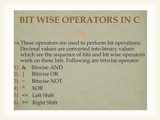 Types of Operators in C programming .pdf