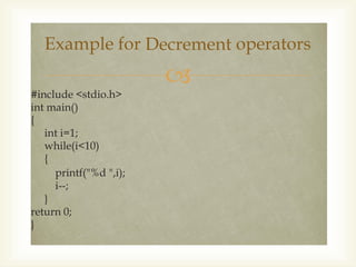 Types of Operators in C programming .pdf