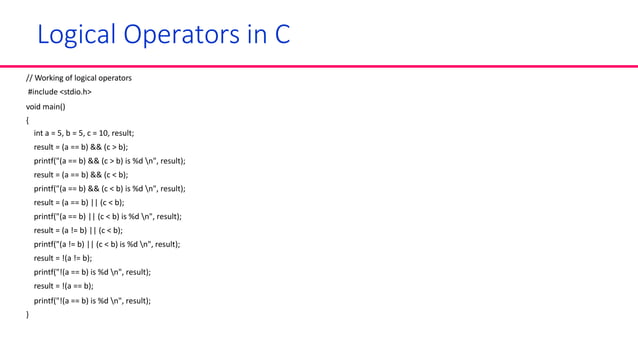 C Operators and Control Structures.pptx