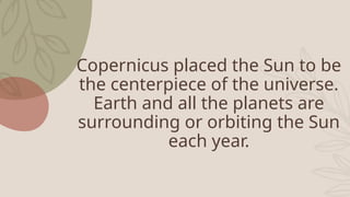 CopernicanModelPowerPointPresentation... | PPTX