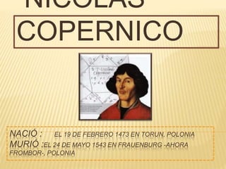 Nicolas Copernico | PPTX