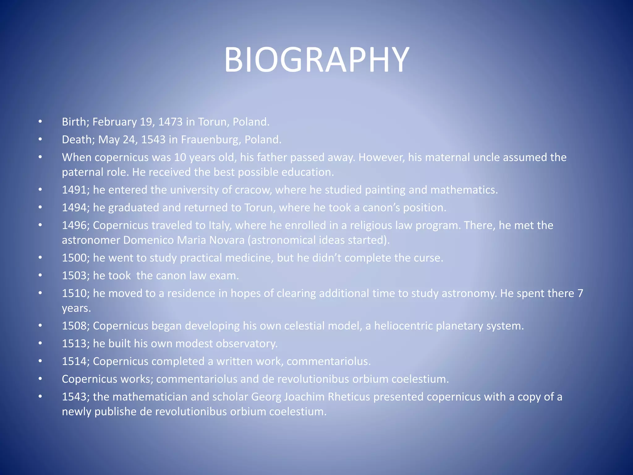 Copernicus | PPTX