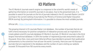 How to Get Indexed Copernicus | PDF