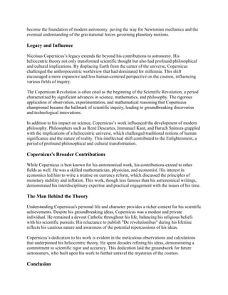 Copernicus: The Revolutionary Astronomer Who Transformed Our ...