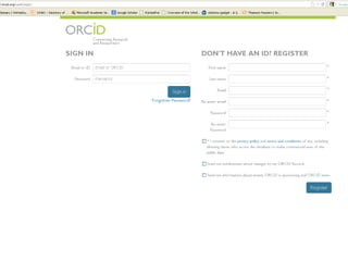 Copernicus orcid implementation | PPT