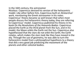 Copernicus theory | PPTX