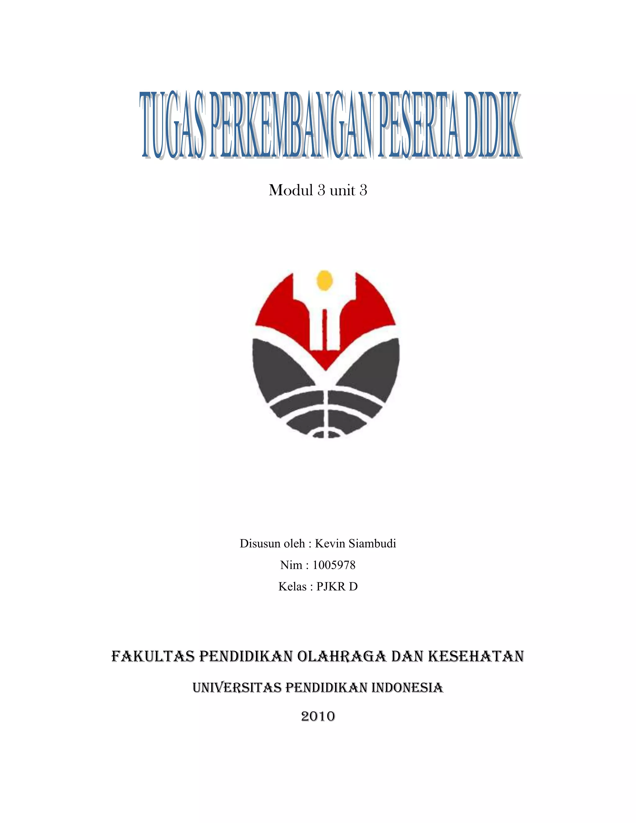 Coper perkembangan peserta didik | PDF