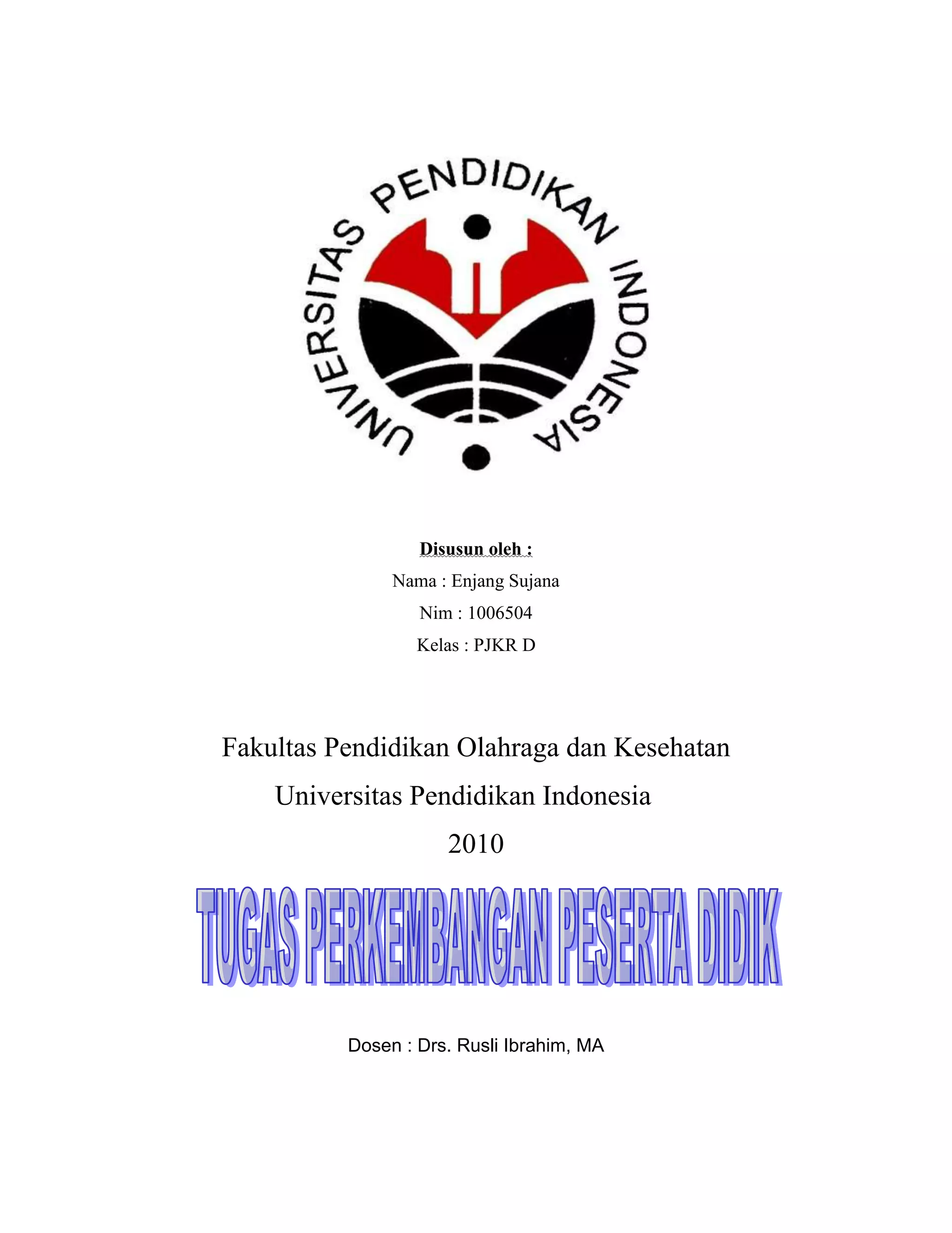 Coper perkembangan peserta didik | PDF