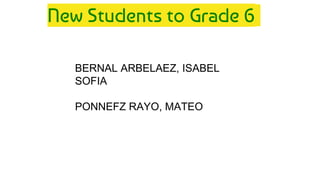 6th Grade Parent Assembly | PPTX