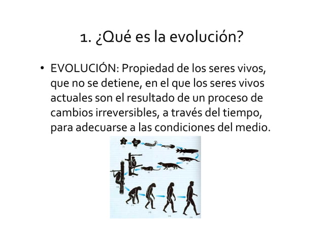 Evolución, leyes de darwin, evolucion genetica | PPT