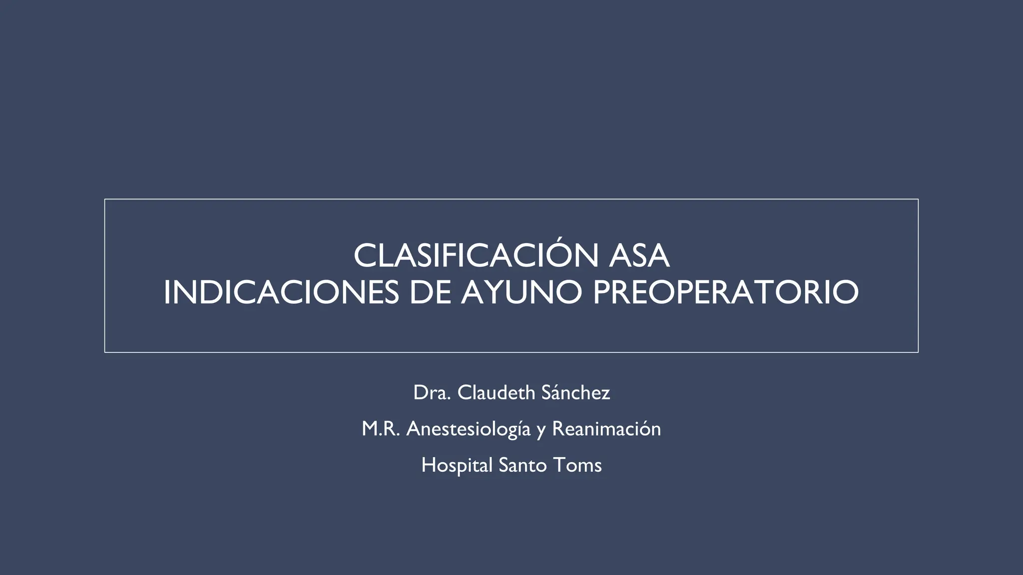 PRESENTACION Clasificación ASA PS y ejemplos pptx | PPTX