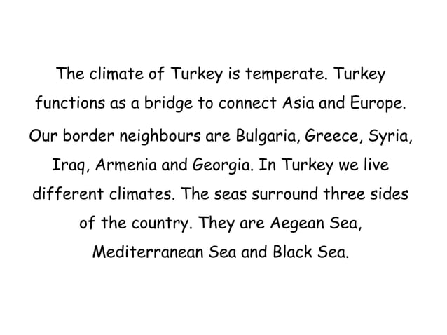 Turkey presentation II | PPTX
