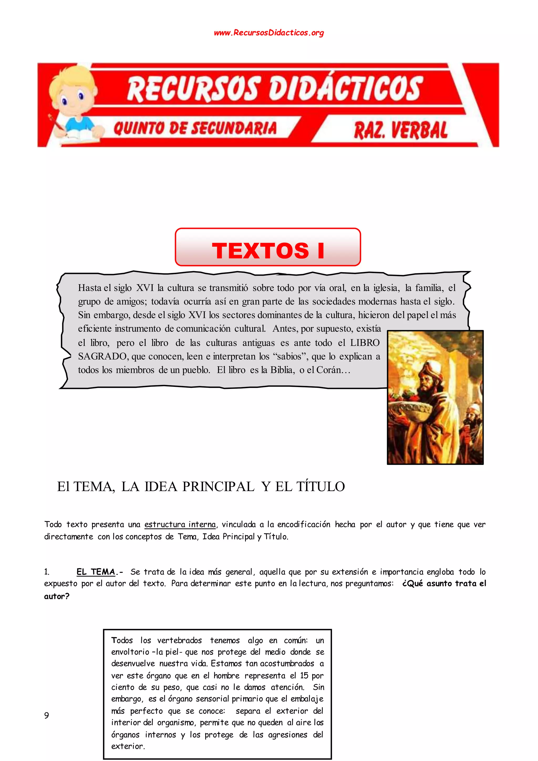 ESTRUCTURA INTERNA DE UN TEXTO | DOCX