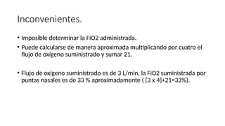 DISPOSITIVOS DE ADMINISTRACION DE OXIGENO | PPTX