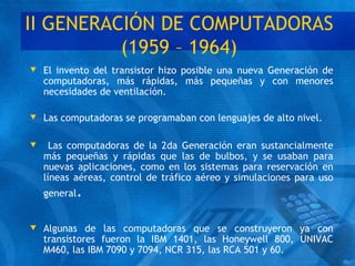 generaciones computadoras | PPT