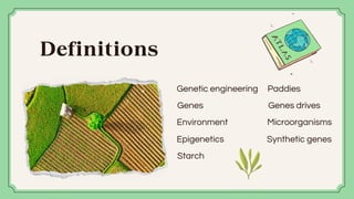 Genetic engineering and environment presentation | PDF