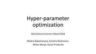 Hyperparameter optimization | PDF