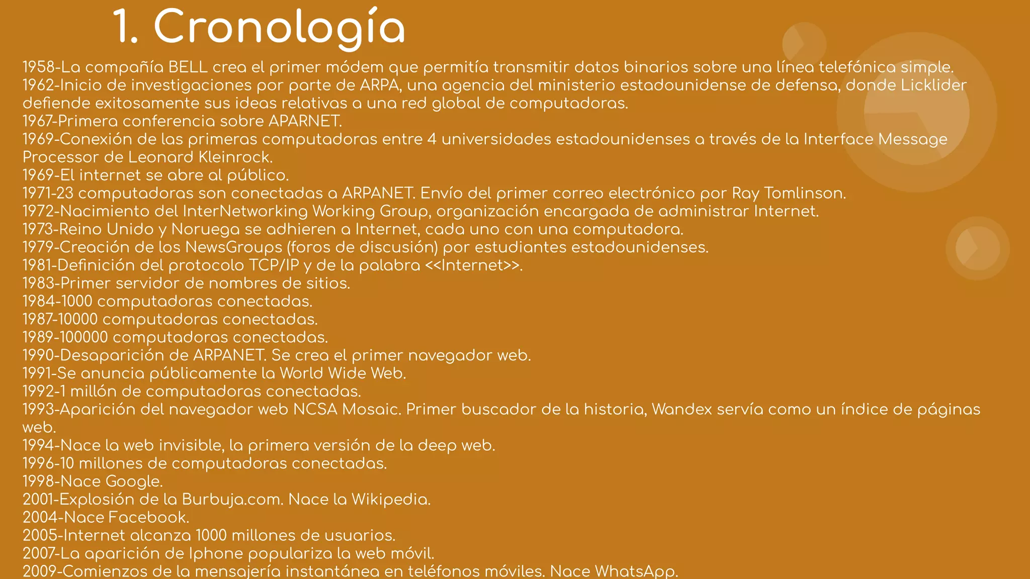 La historia de internet | PPT