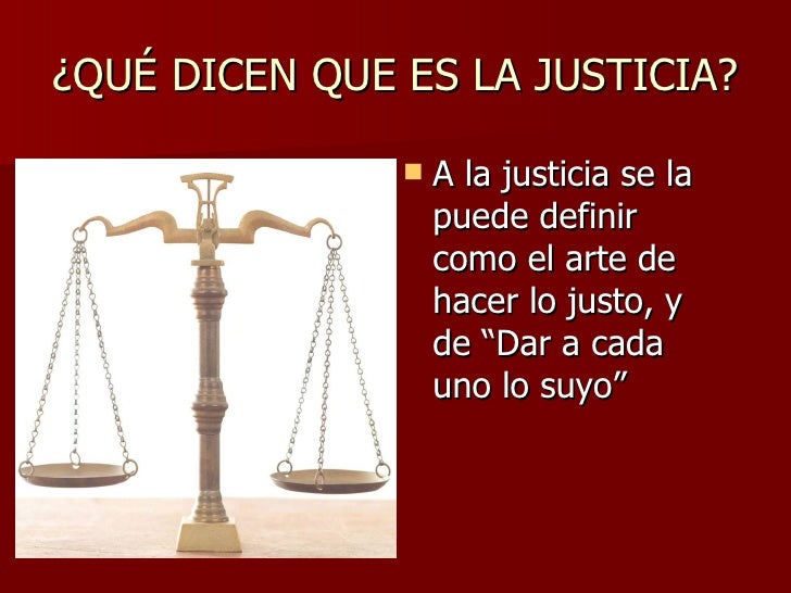 LA JUSTICIA