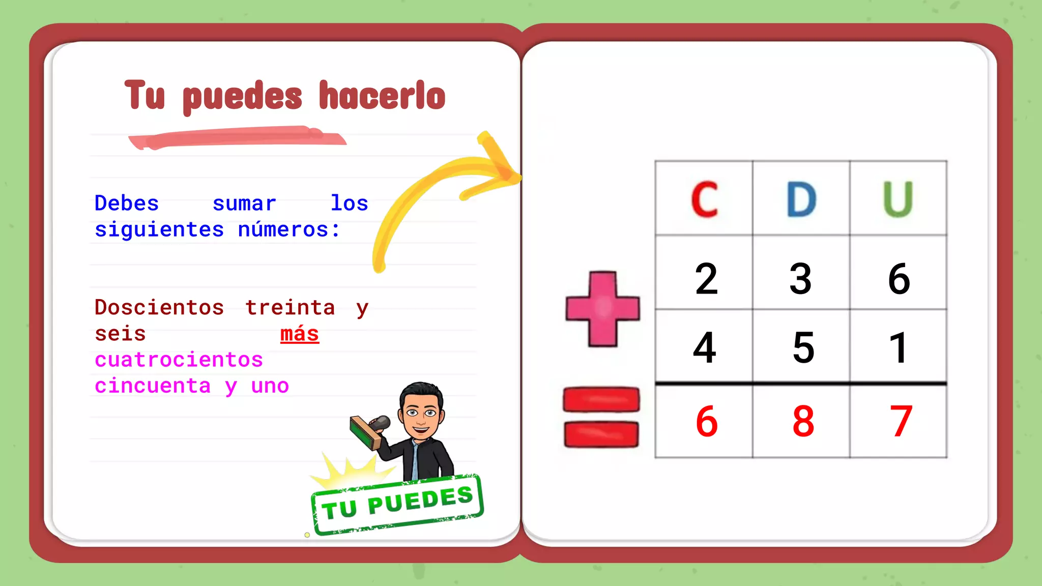 Sumas con Centenas | PDF