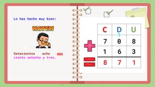 Sumas con Centenas | PDF