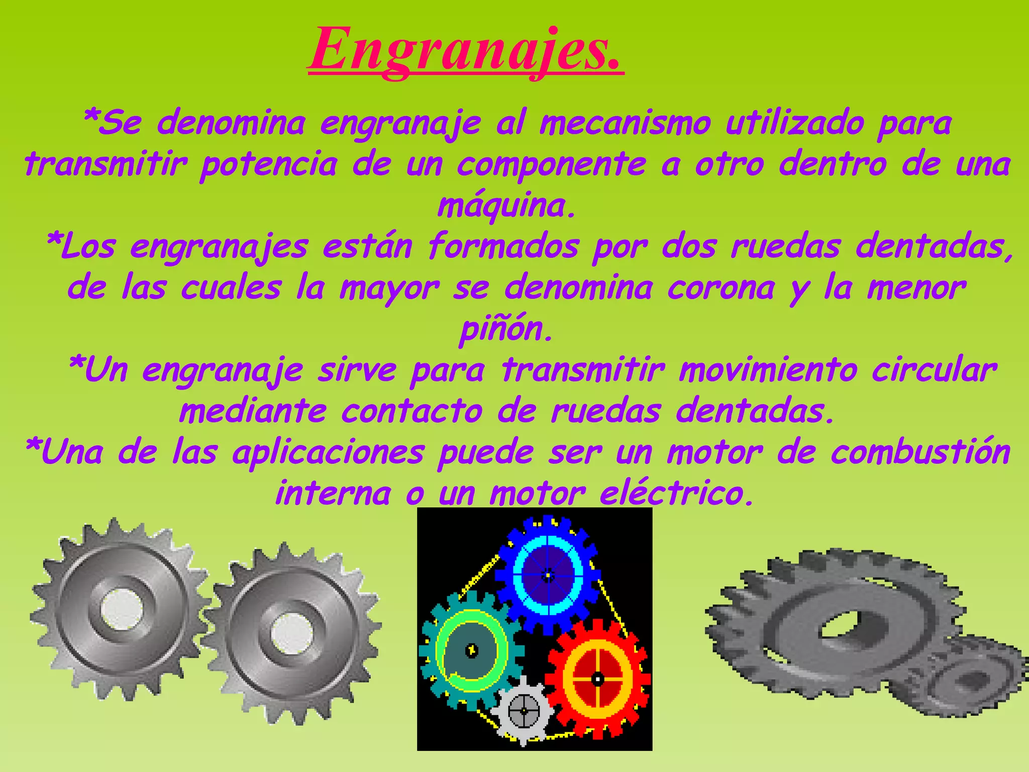 Poleas , Engranajes y elementos mecanicos | PPT | Motorcycles | Automotive