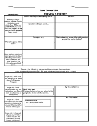 Copia de stormi giovani activities | XLS | Internet for Beginners ...