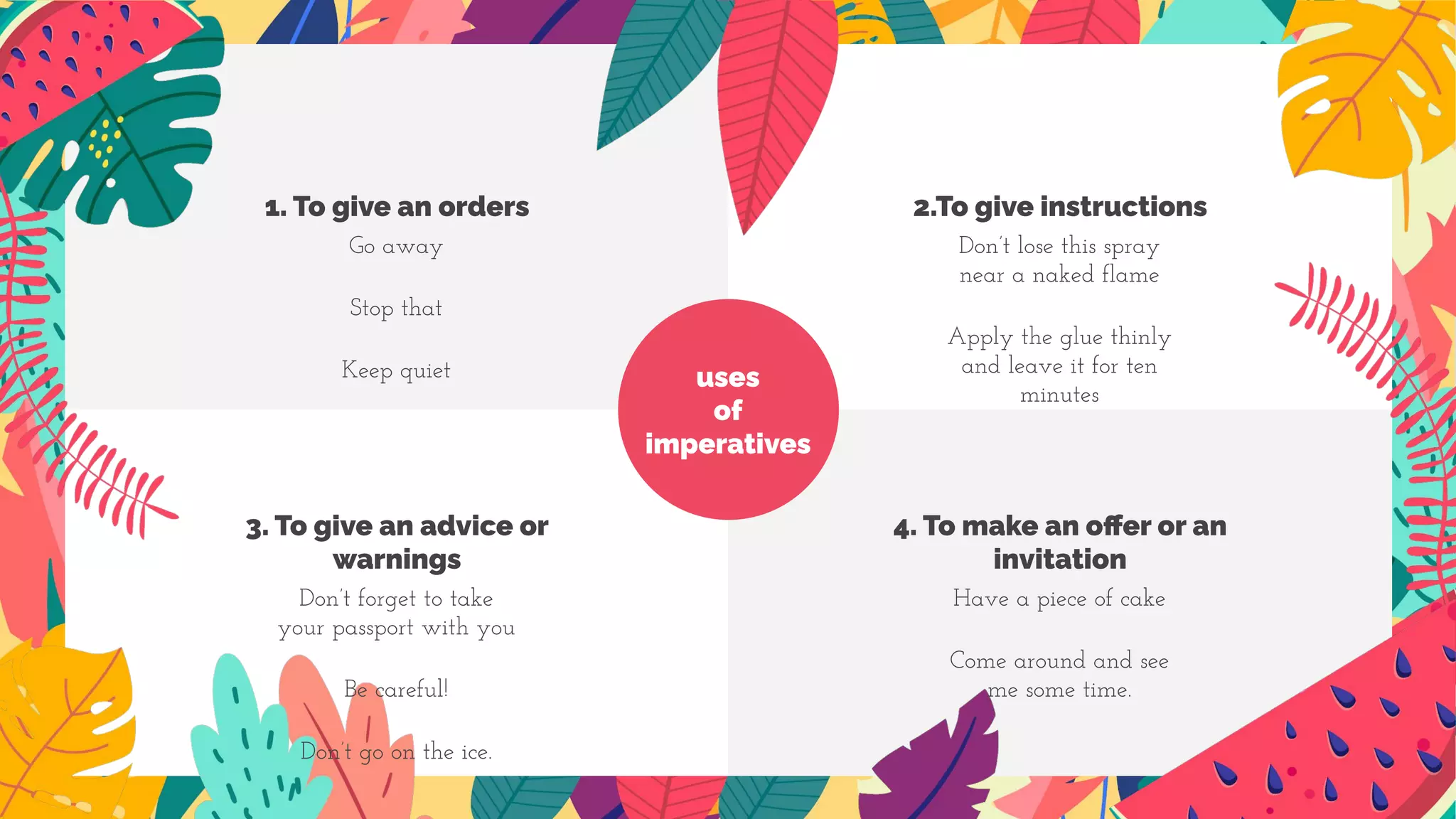 imperatives | PDF