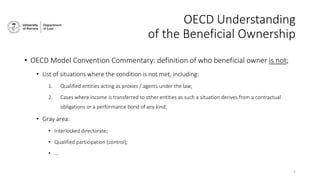 Beneficial Owner and Tax Audit in International Transactions | PPTX
