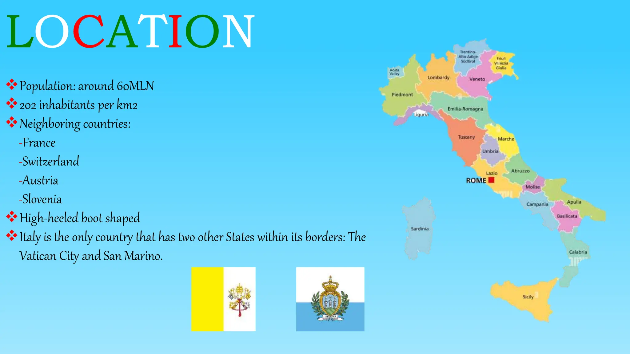 A short presentation of Italy made by students of a school in Cosimo ...
