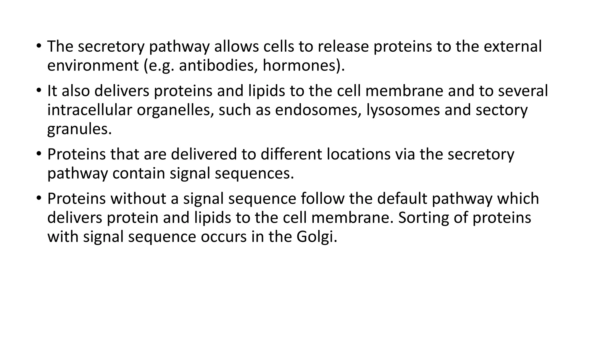 COPI and COPII Secretery pathways.pptx