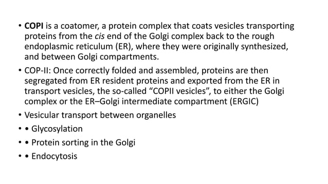 COPI and COPII Secretery pathways.pptx