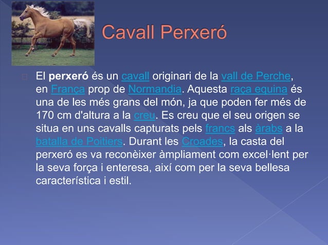 Els cavalls | PPT