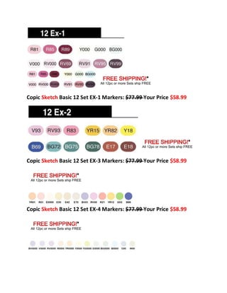 Copic catalogue | PDF