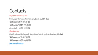 Copicom - Buy and maintain a photocopier and printer in Montreal | PPT