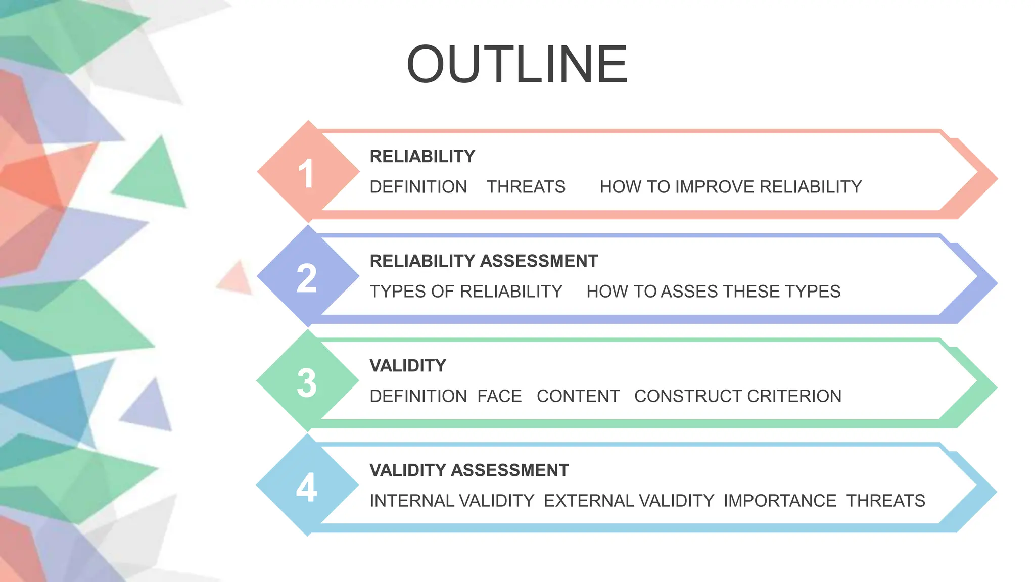 Copie de PRESENTATION_ RELIABILITY _ VALIDITY.pptx