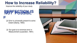 Copie de PRESENTATION_ RELIABILITY _ VALIDITY.pptx